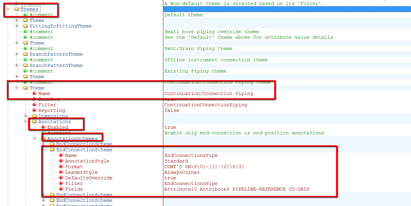 How to configure the continuation annotations to get specific ...