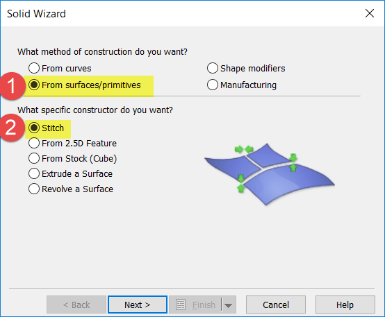 Error: “TPSRF01: Bad surface(s)" when calculating toolpaths in FeatureCAM using a solid model