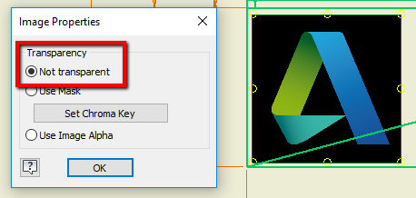 Background color of an image in a drawing changes from white to black ...