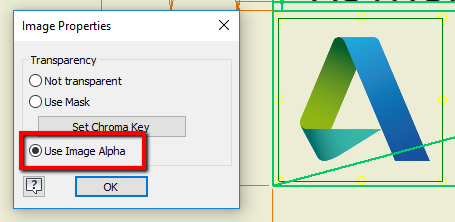 Background color of an image in a drawing changes from white to black ...