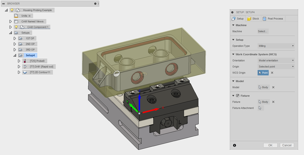 How to probe for a work offset in Fusion /HSM CAM.