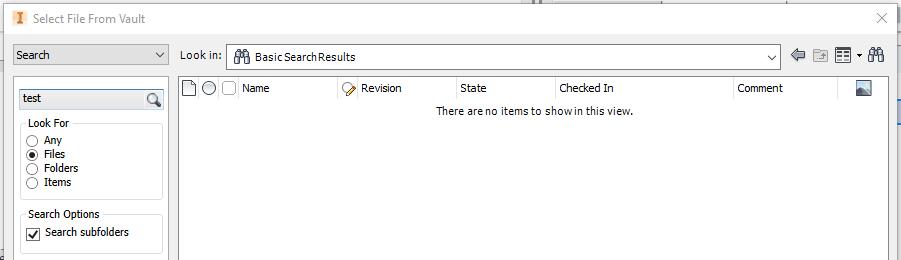 Vault Add-In Search in Inventor throws different results than Vault ...