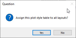 How to set the default plot style in AutoCAD