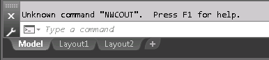 "Unknown command NWCOUT" displayed when exporting .nwc files in AutoCAD ...