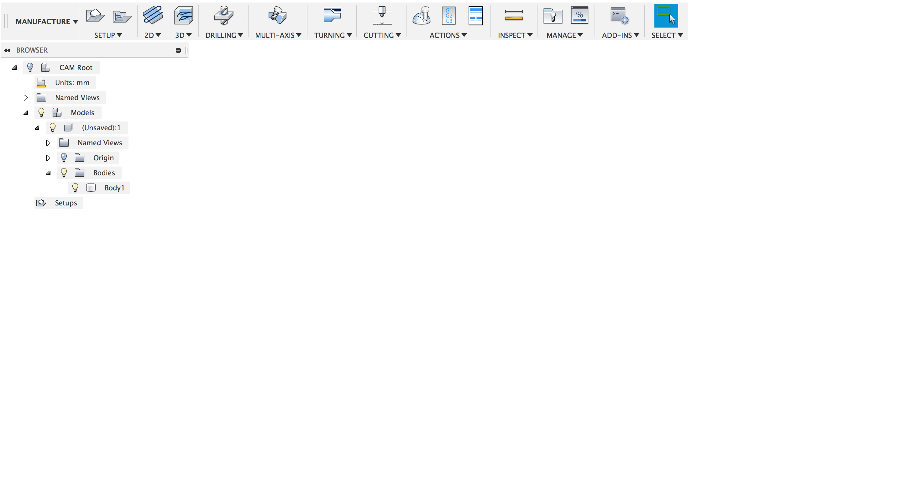 The model is not displayed when entering the Manufacture workspace in ...