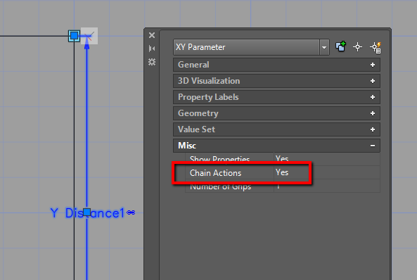 Create a Dynamic Block where a rectangle can be stretched by one Grip in all four directions in ...