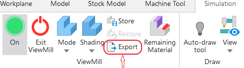 How to create a triangle file after completing toolpath simulation in ...