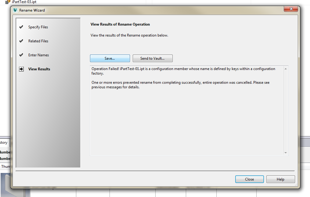 iPart member and part number not being consistently updated on Rename ...