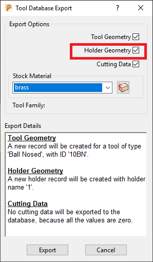 How to add multiple holder into tool database without adding new tool with it in PowerMill