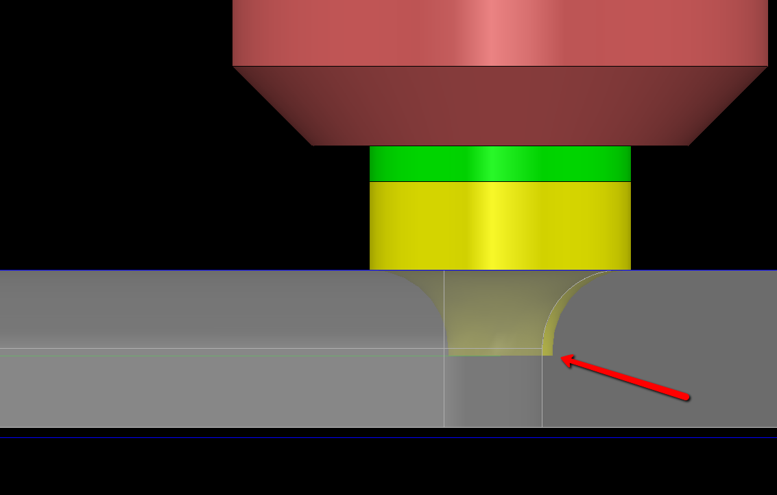 Routing tool gouges the part while toolpath verification shows no gouges in PowerMill