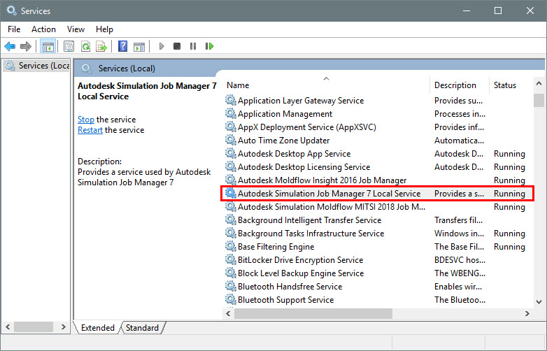 Moldflow Simulation Job Manager のサーバ管理で「接続に失敗」と表示される