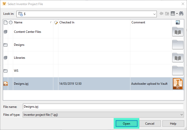"Could not locate the default Inventor project file..." when trying to move or rename an ...