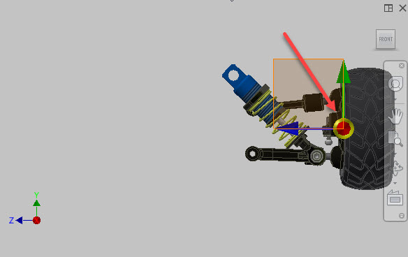 Incorrect Center of Gravity representation in an assembly drawing view ...