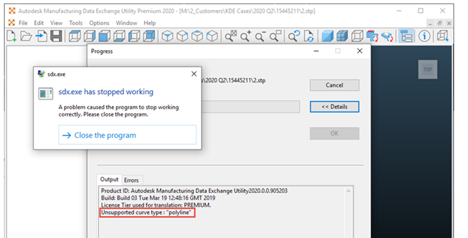 Unable To Import STEP File In PowerMill PowerMill 2020 Autodesk 