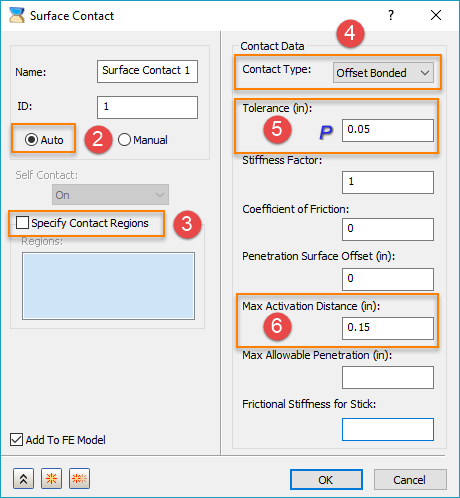 How to set up automated contact with shell elements in Nastran