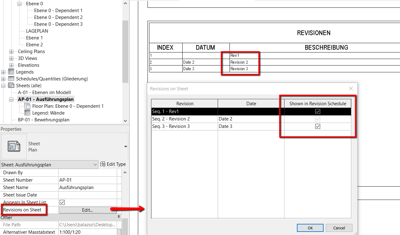 How To Show Revisions That Are Not Displayed On Titleblock In Revit Revit Autodesk Knowledge 