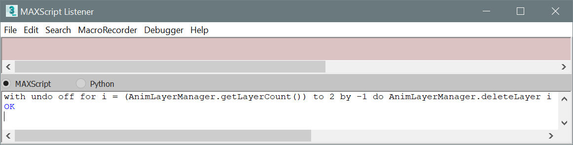 Unable to delete extra Animation Layers in 3ds Max's Track View menu