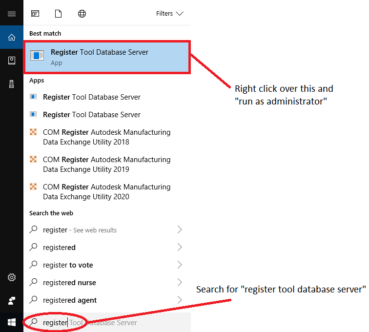 "Failed to connect to database. PowerMill cannot establish a connection to the tool database ...