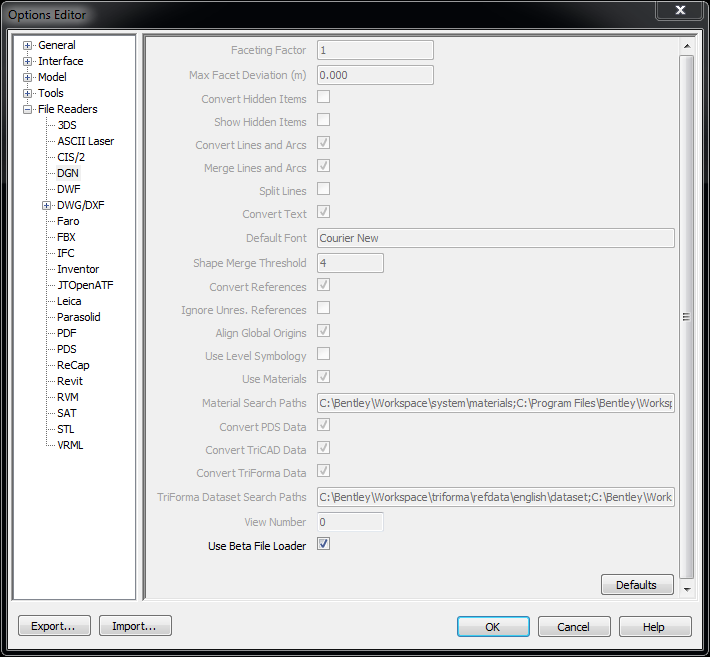 How to use the new DGN File reader in Navisworks