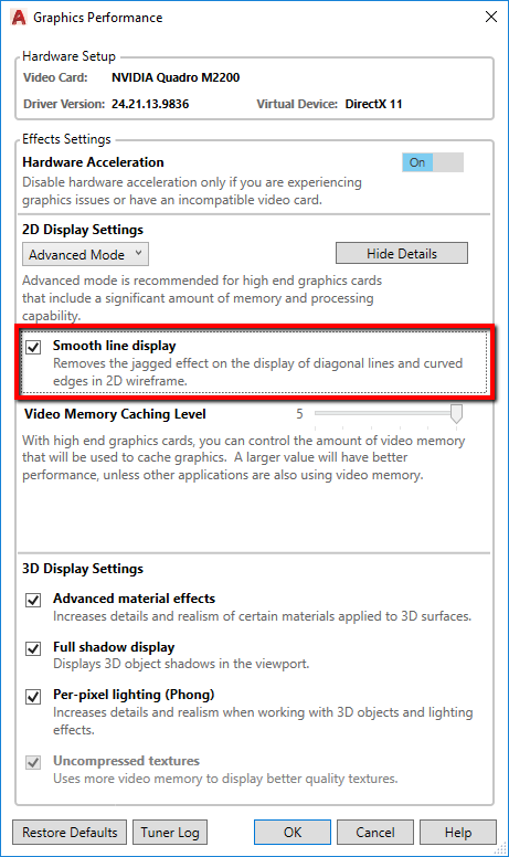 Slow performance when using the VIEWCUBE to switch views in AutoCAD