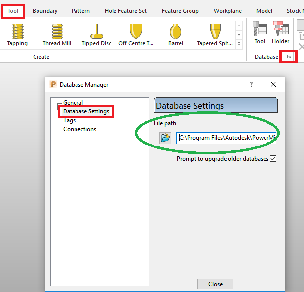 Shared Tool Database doesn't show any tools in PowerMill on other user computers