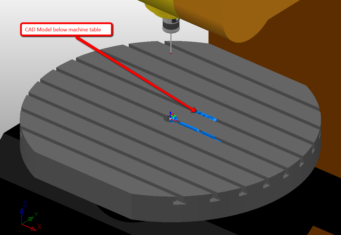 How to align or position the CAD model with the machine table for ...