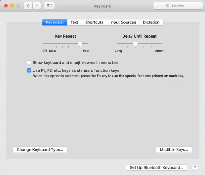 Hotkeys not working as expected in macOS Flame