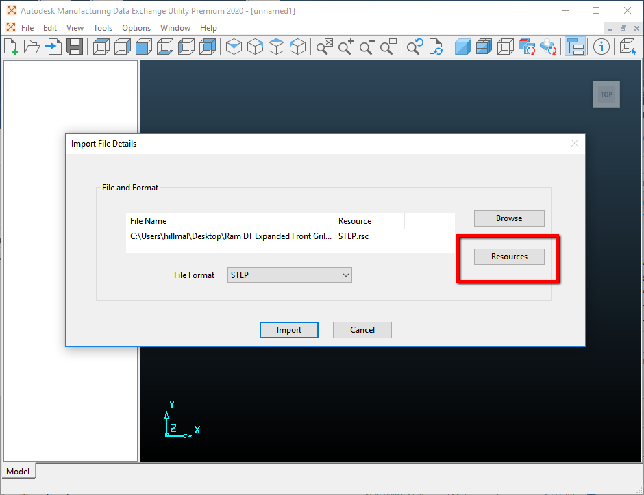 Surfaces missing after importing step file into FeatureCAM