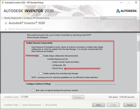 How to enable shared views in Inventor