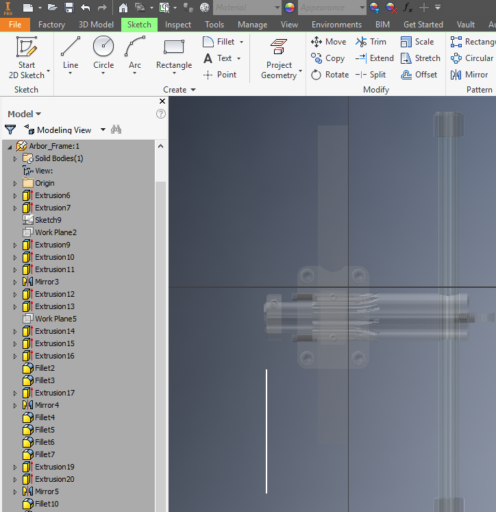 Autodesk Inventor:アセンブリ環境でグラフィックス(F7)をスライスした後、アクティブなパーツが消失します