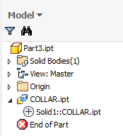 Autodesk® Inventor®: The derive node in the browser doesn't change ...