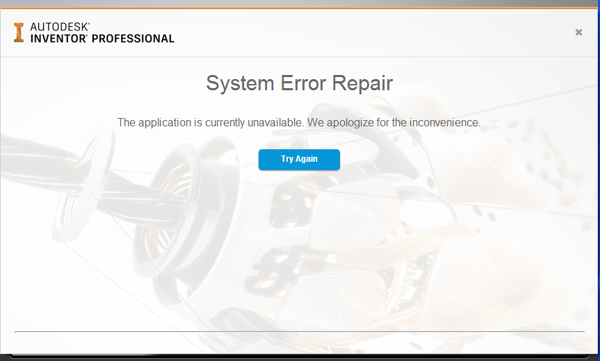 "System Error Repair" when launching Autodesk software