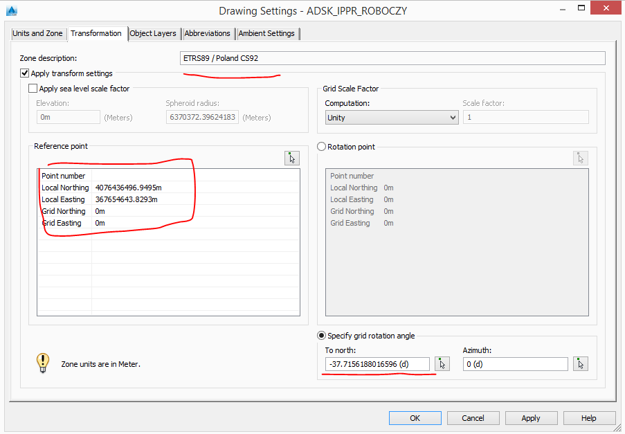 How to generate Local Easting and Local Northing for COGO points in ...