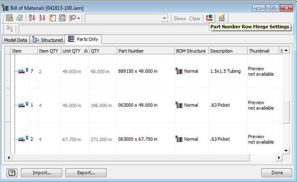 How to add length to a Part Number for a structural part used with ...