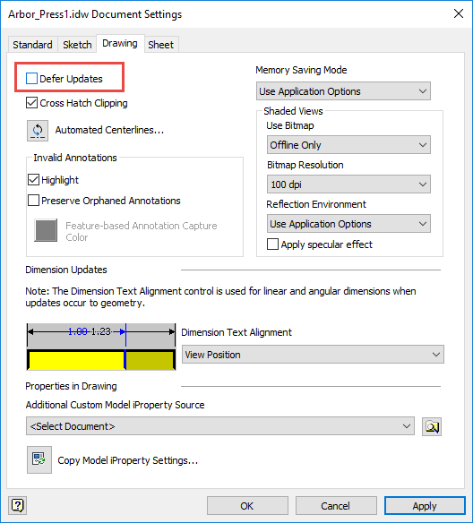 After updating drawing view of an old assembly some views are moved in ...