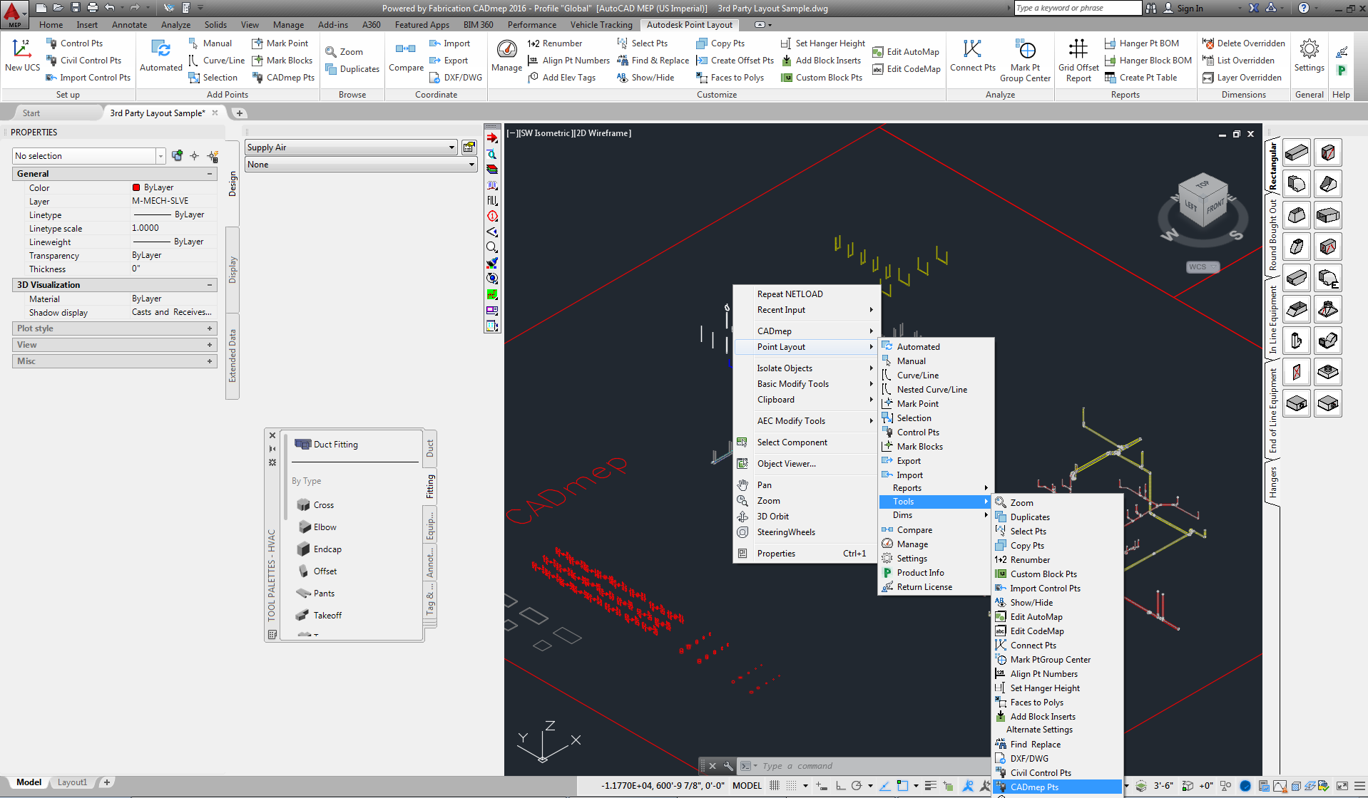 How to use the new CADmep Points function in the Autodesk Point Layout