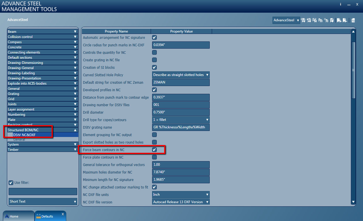 The DSTV-NC file does not show all faces (AK blocks) for profile in ...