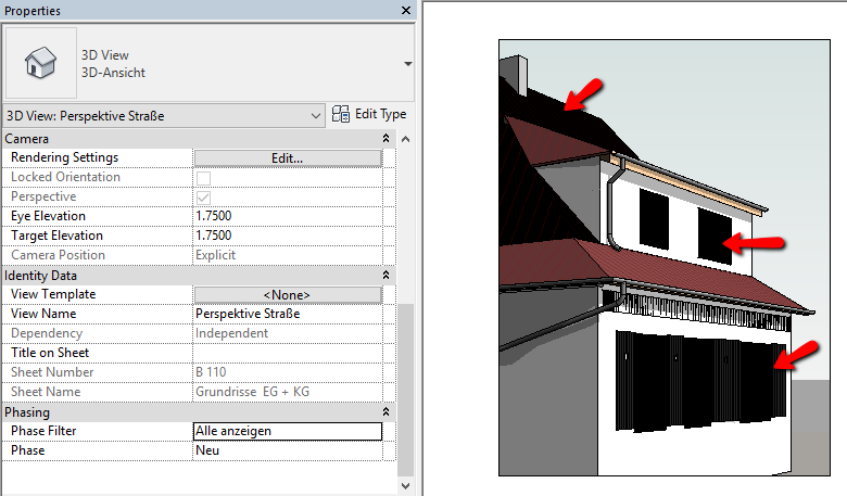Elemente Werden In Revit In 3D Ansichten Schwarz Oder Grau Anstatt In Material Oder Farbe Angezeigt