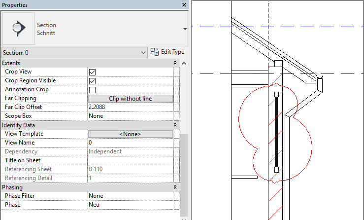 Revit Phases: strange display of window in Section view