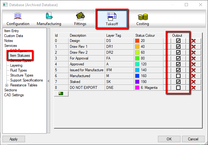 "The following item(s) will not be output" when exporting MAJ jobs in CADmep