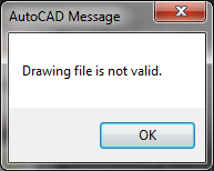 "Drawing file is not valid" when opening a drawing from SharePoint or ...