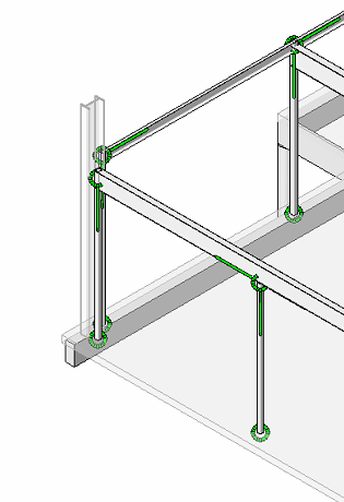 Geometry of structural connections does not appear and only green ...