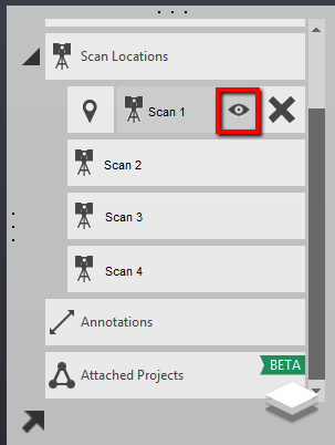 Individually export single scans from ReCap project