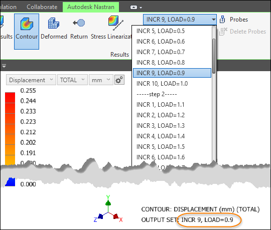 What is load scale factor in an XY Plot in Inventor Nastran