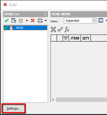 How to change unit precision for a Parts List or BOM item in AutoCAD Mechanical