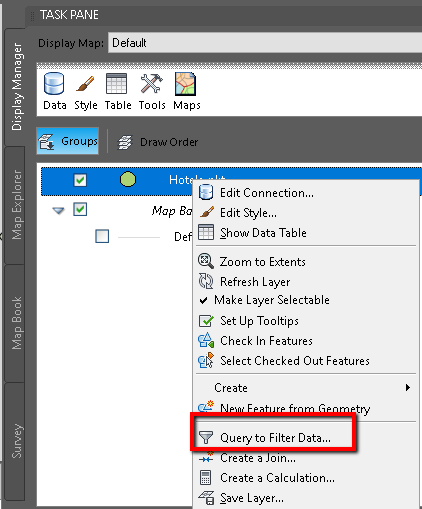 How To Set Data Filter In Layer Expressions To Several Text Objects Using Fdo Connections In 1524