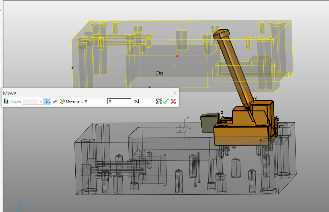 How to make sliding core assembly relationships in PowerShape.