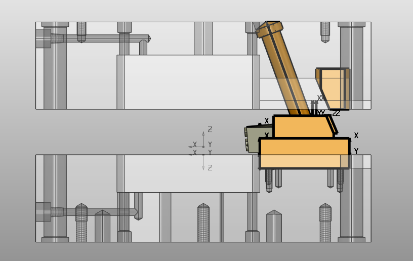How to make sliding core assembly relationships in PowerShape.