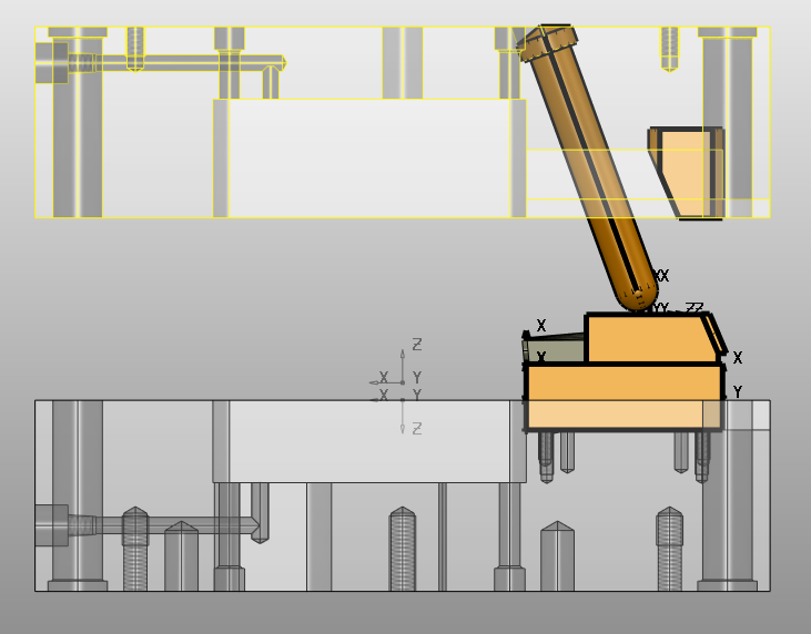 How to make sliding core assembly relationships in PowerShape.