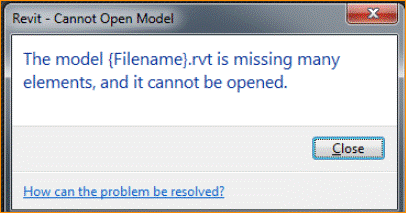 "A serious error has occurred" when editing structural elements or ...